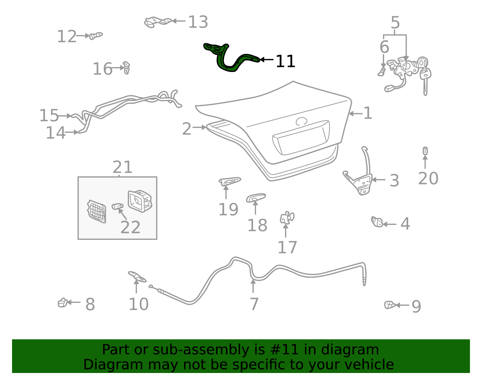 Genuine Official Toyota Hinge part# 64503-AA040 for 2002-2006 Toyota ...