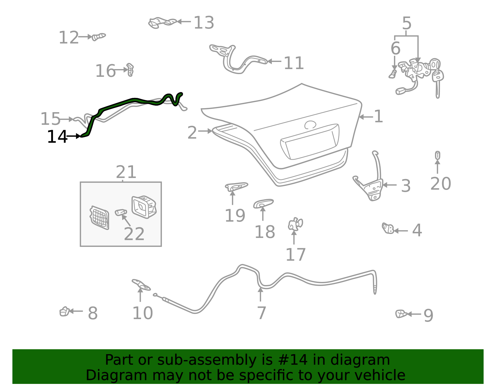 2002-2006 Toyota Camry Torsion Bar 64531-AA020 | OEM Parts Online