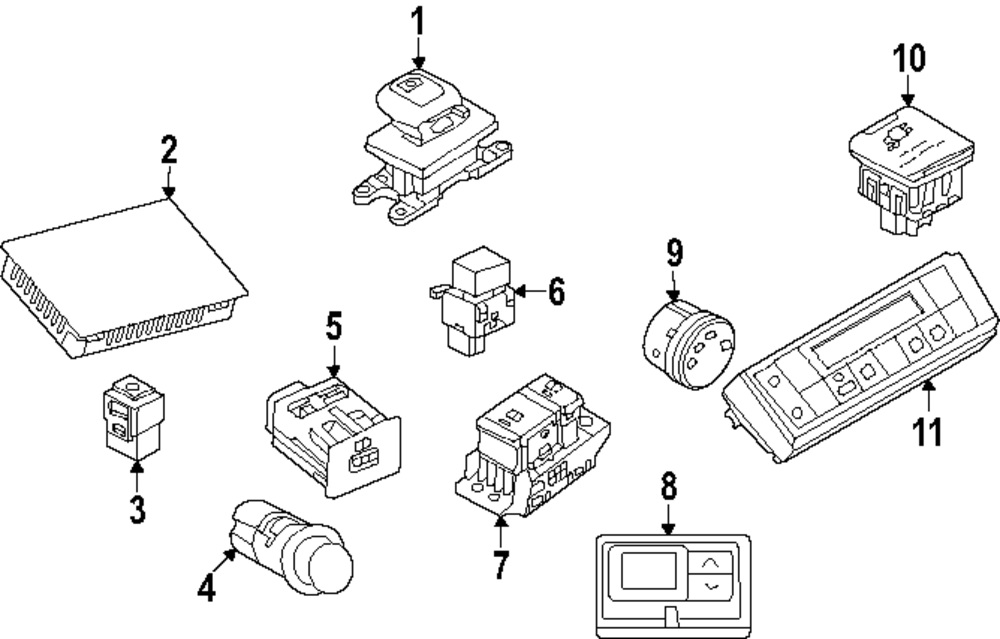 34901-9A41A - 2023-2024 Nissan Pathfinder - Gear Shift Assembly ...