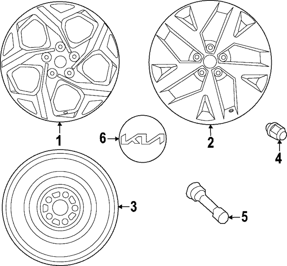 2023-2025 Kia Sportage Wheel, Alloy 52910-P1160 | Kia OEM Parts Outlet