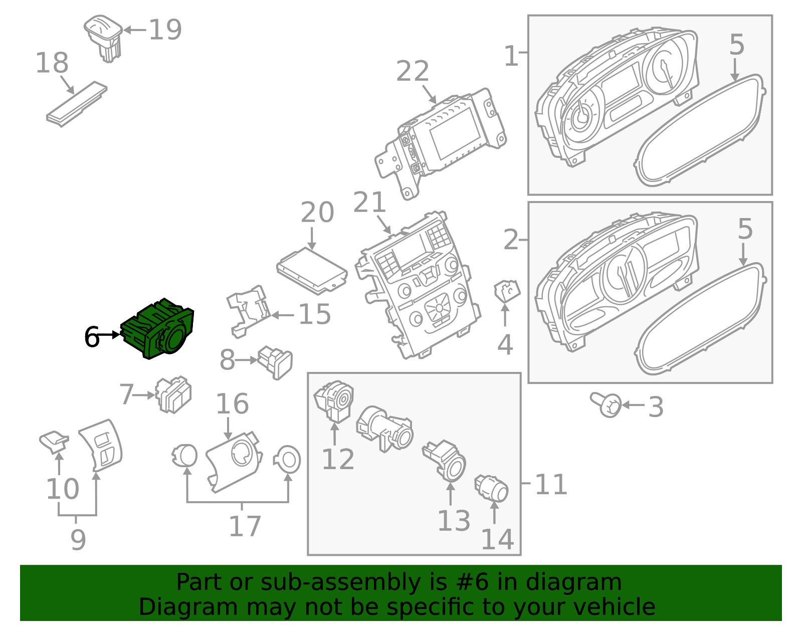 2011-2015 Ford Motorcraft™ Headlight Switch SW-6805 | AutoNationParts.com