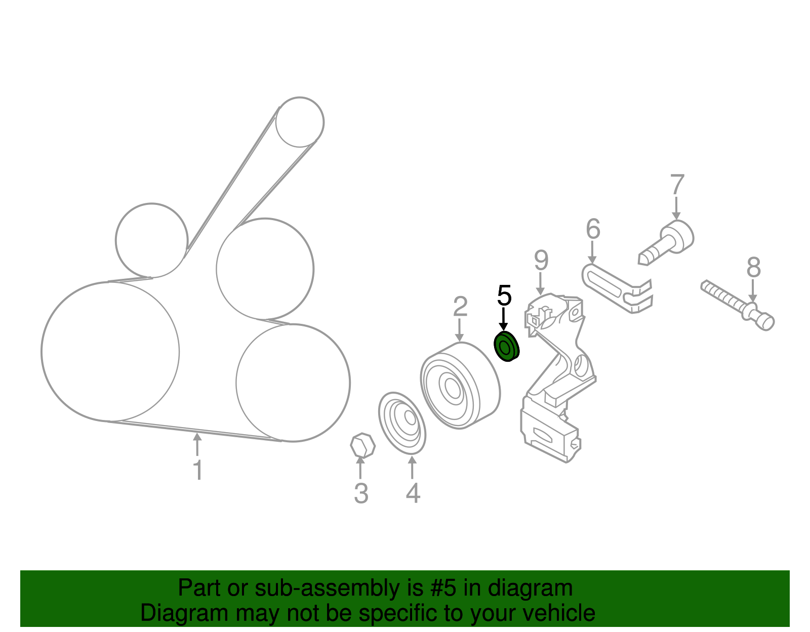 2012-2019 Nissan Idler Pulley Collar 11932-1HC0A | Nissan RVA
