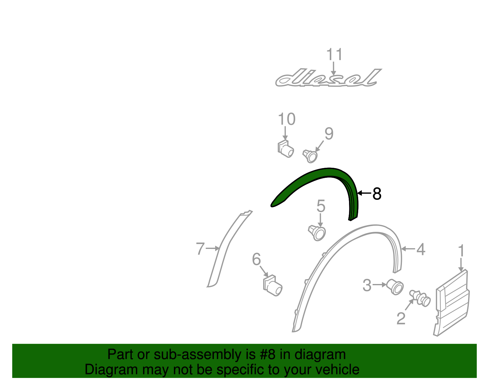 958-559-728-50-G2X - Fender Flare 2011-2018 Porsche Cayenne | OEM Pro Parts