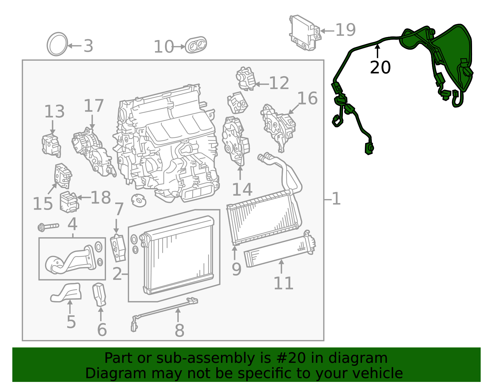 82212-30100 - High-Quality HVAC System Wiring Harness for 2013-2020 ...