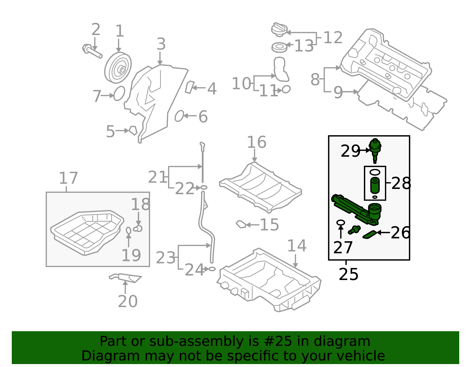 2009 Kia Borrego Complete Assembly-Oil Fi 26300-3C261 | TascaParts.com