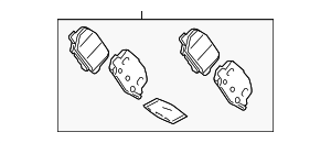 2017-2025 Mitsubishi Brake Pads Rear 4605B987 | Mitsubishi Parts Central