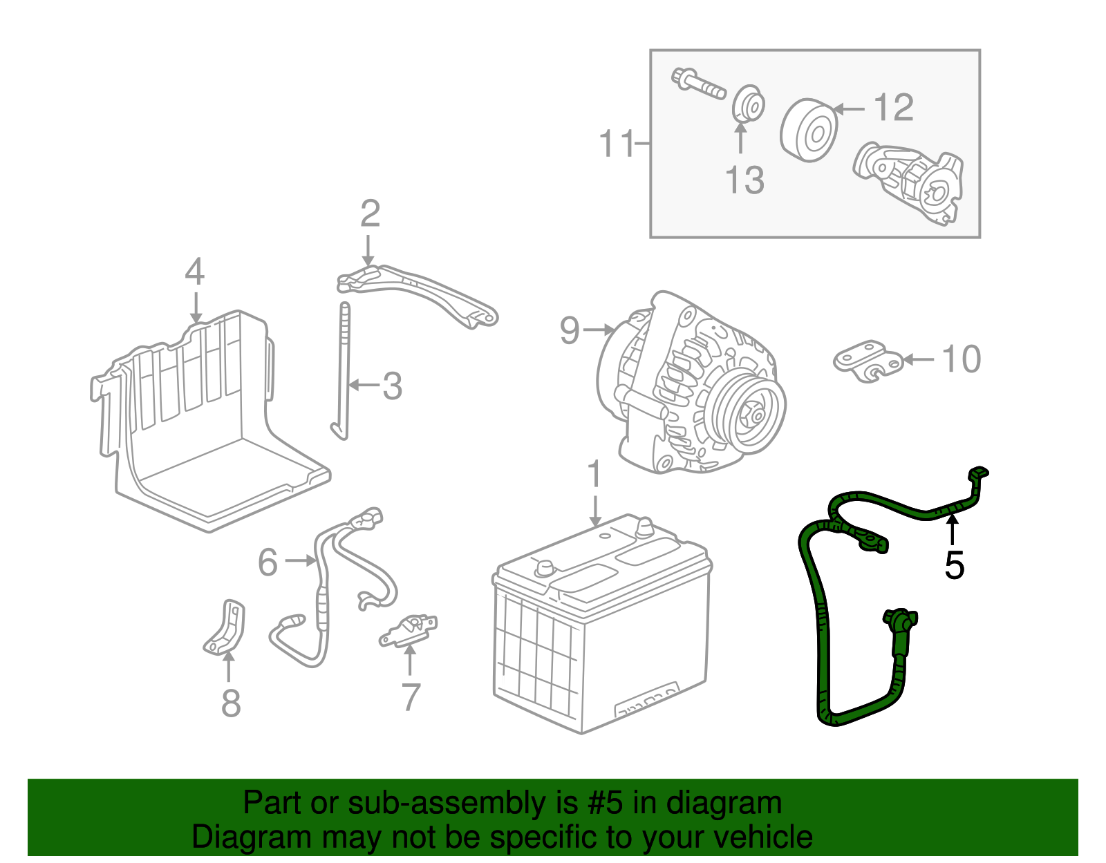 32410-S87-A00 - 1998-2002 Honda Accord - Cable Assembly Starter | All ...