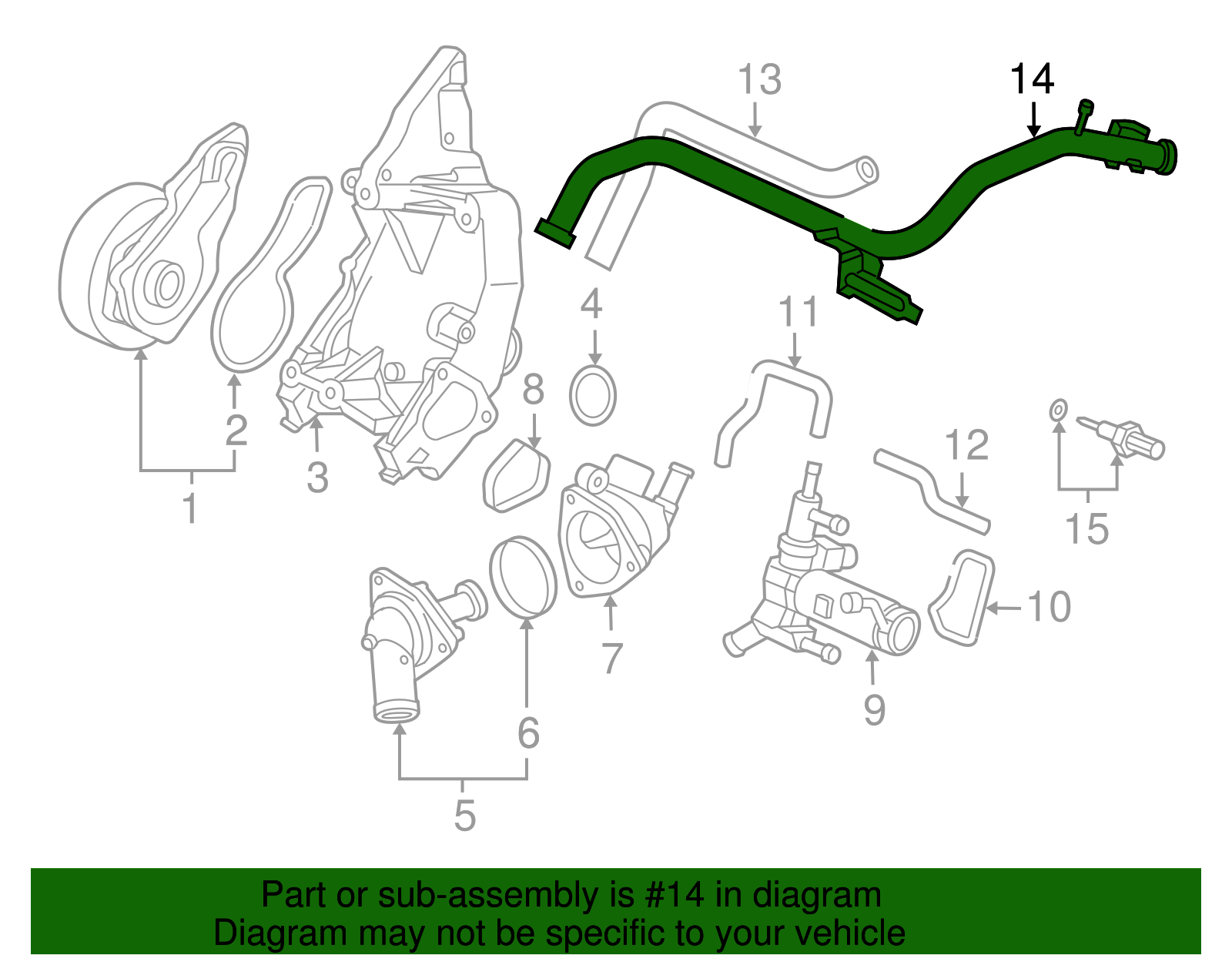 19510-PRB-A00 - By-Pass Pipe 2002-2005 Honda Civic | Honda Parts Online
