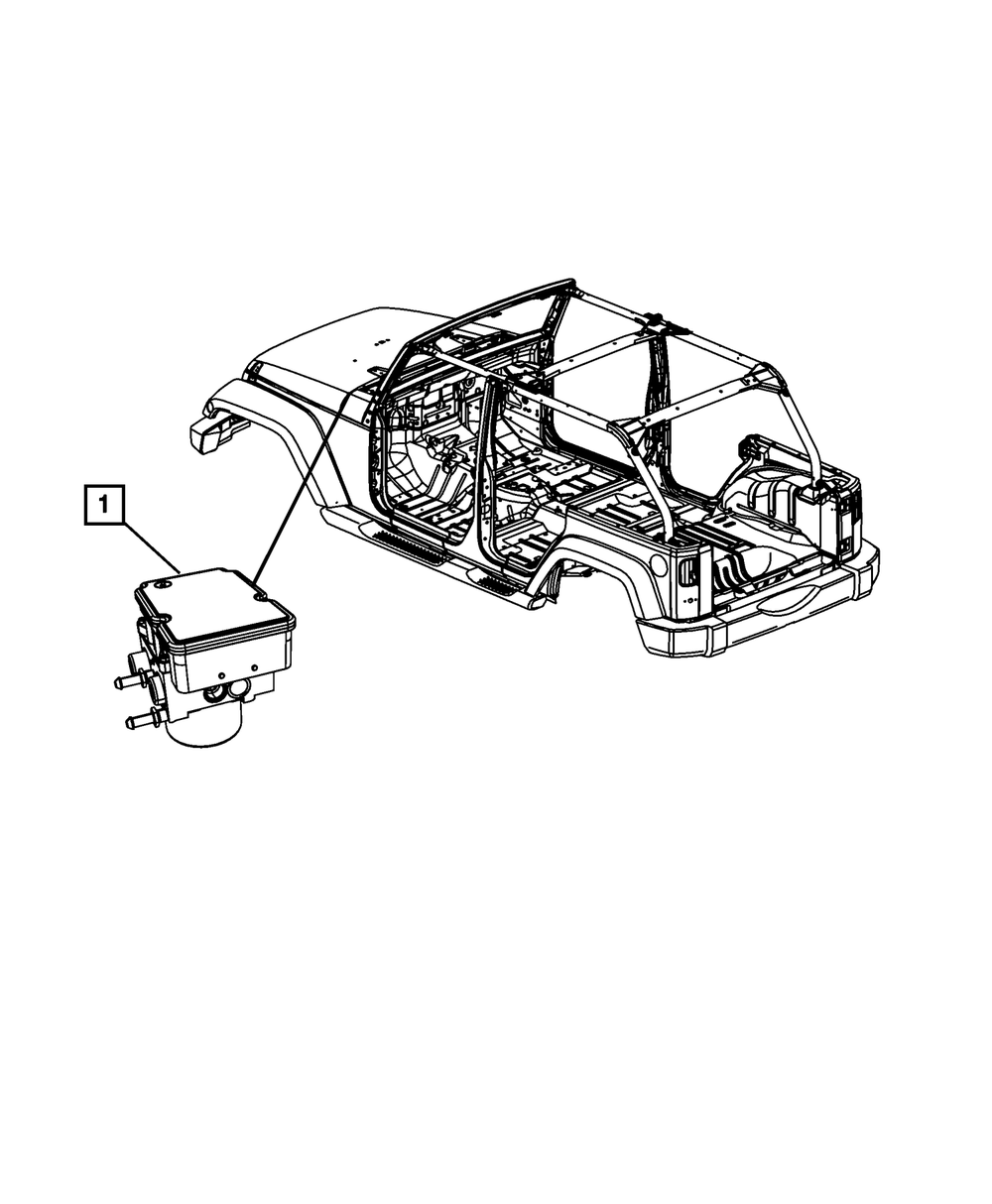 2009 Jeep Wrangler Anti-Lock Brake System Module 68049852AB | My Mopar ...