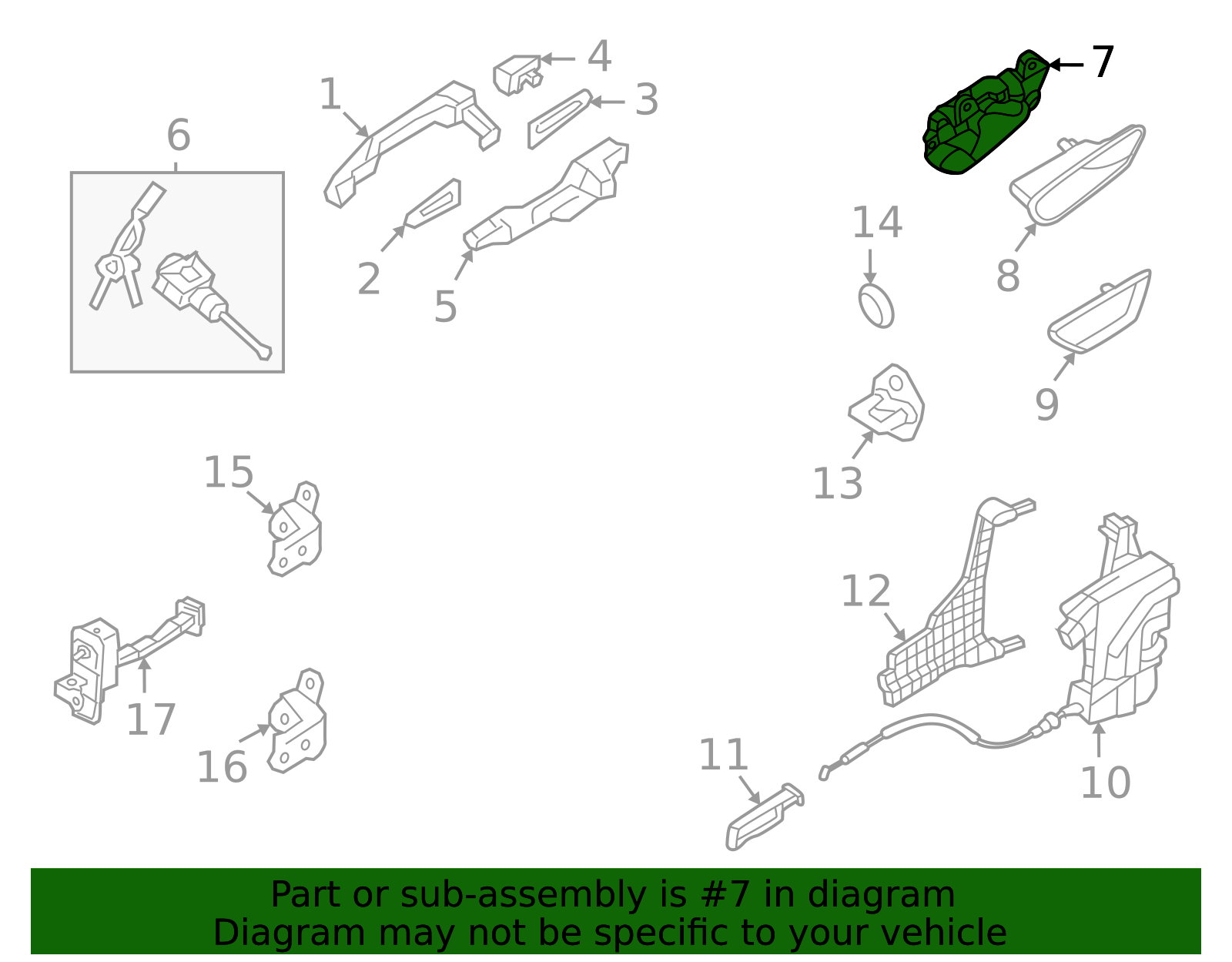 Interior Handle - Factory Grip and Function 82610-N9000-LS5 ...