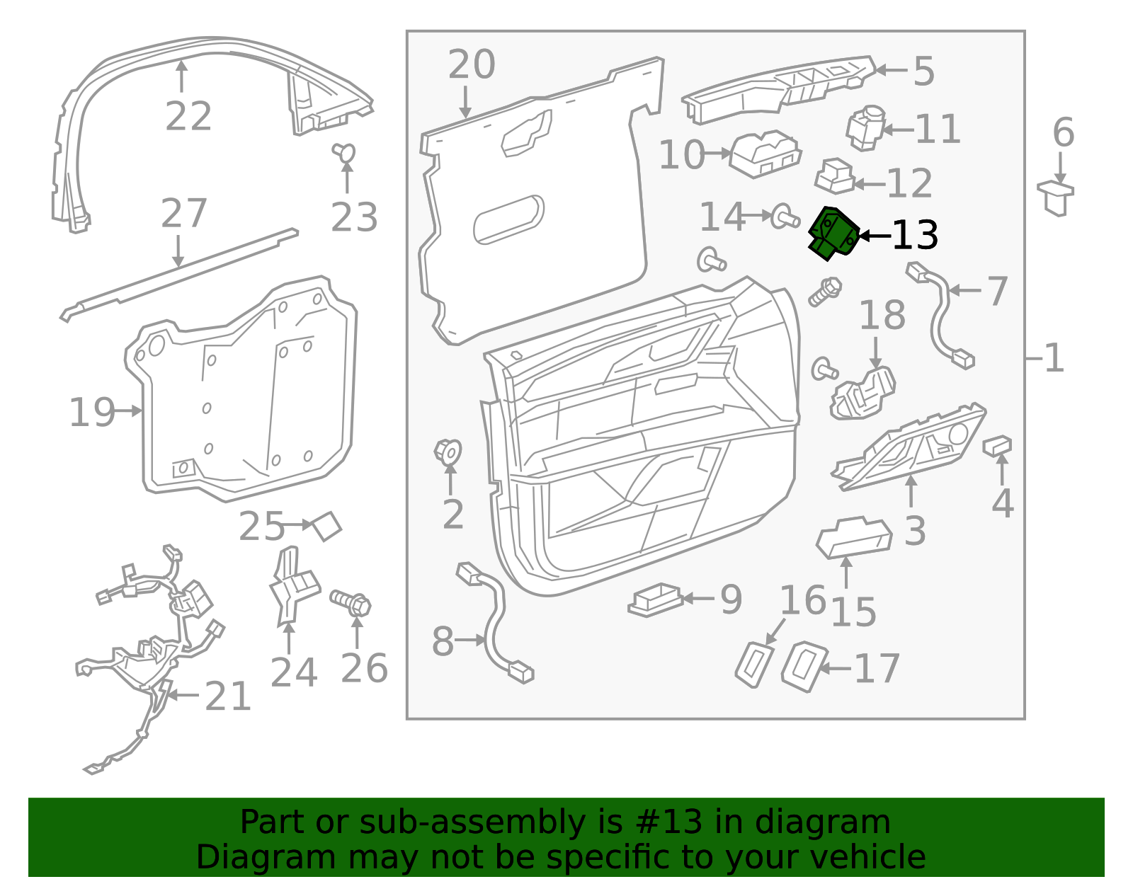 22934600 - High-Quality Door Mirror Folding Control Module for ...