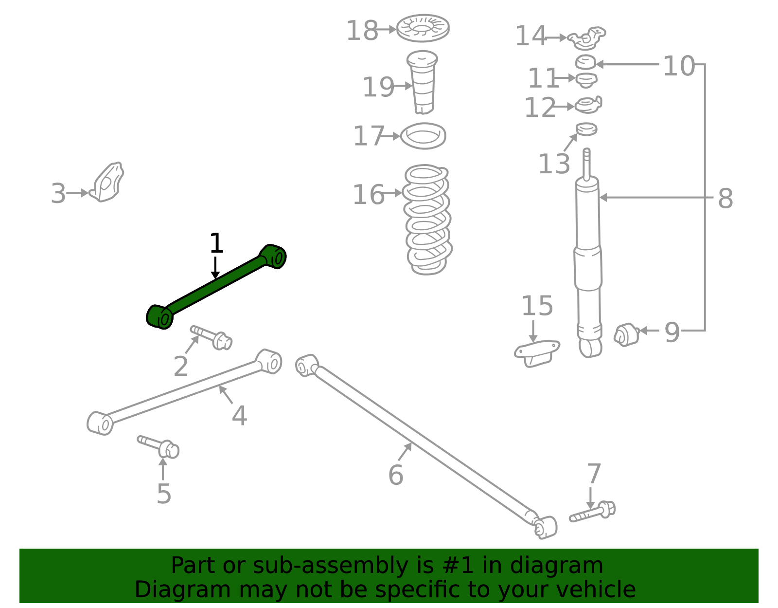 48710-60080 - Upper Control Arm - 1998-2007 Lexus LX470 | My L Parts