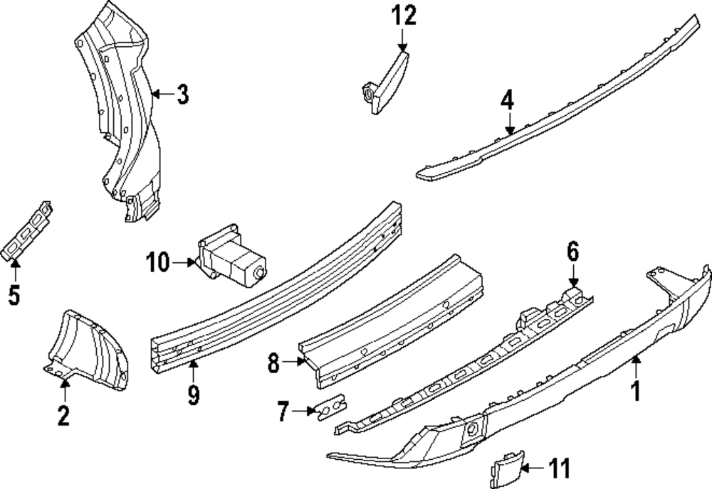 2024-2025 Nissan Rogue Lower Molding 85072-4MT0A | My Nissan Part