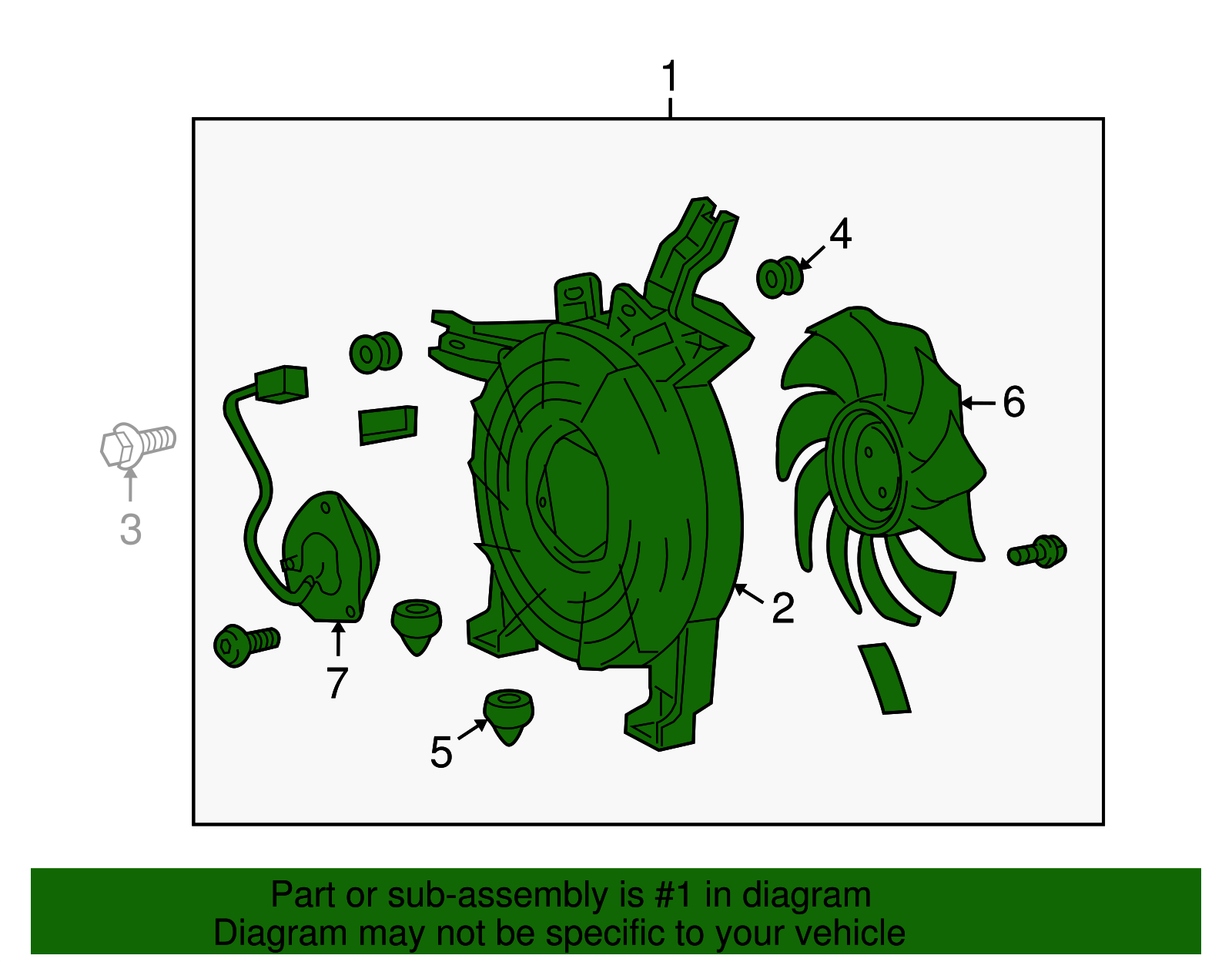 2008-2022 Toyota Sequoia Fan Assembly 88590-0C031 | Toyota Parts Center