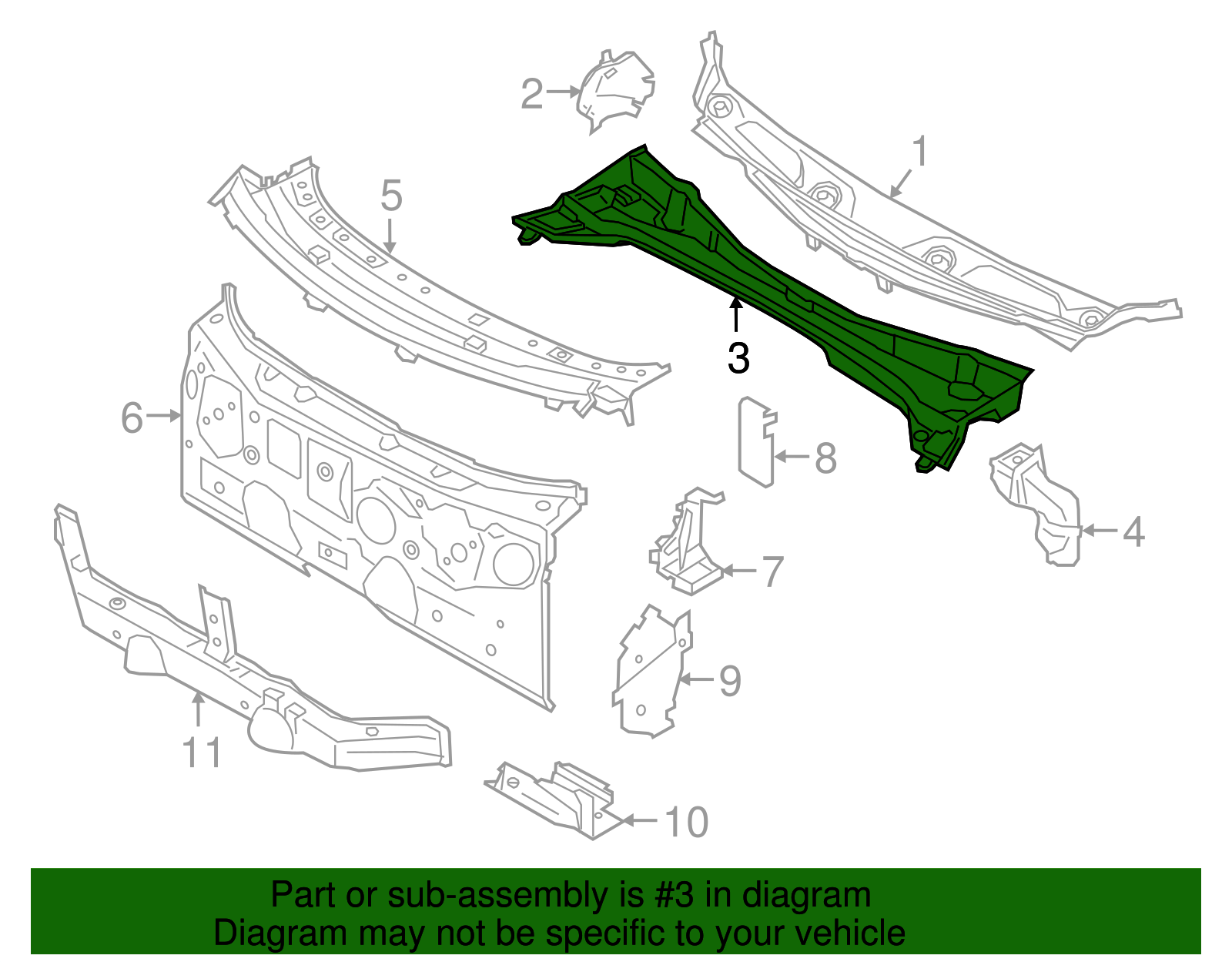 Genuine BMW 51-71-9-478-753 | Cowl Trim | FREE Shipping on Most Orders ...