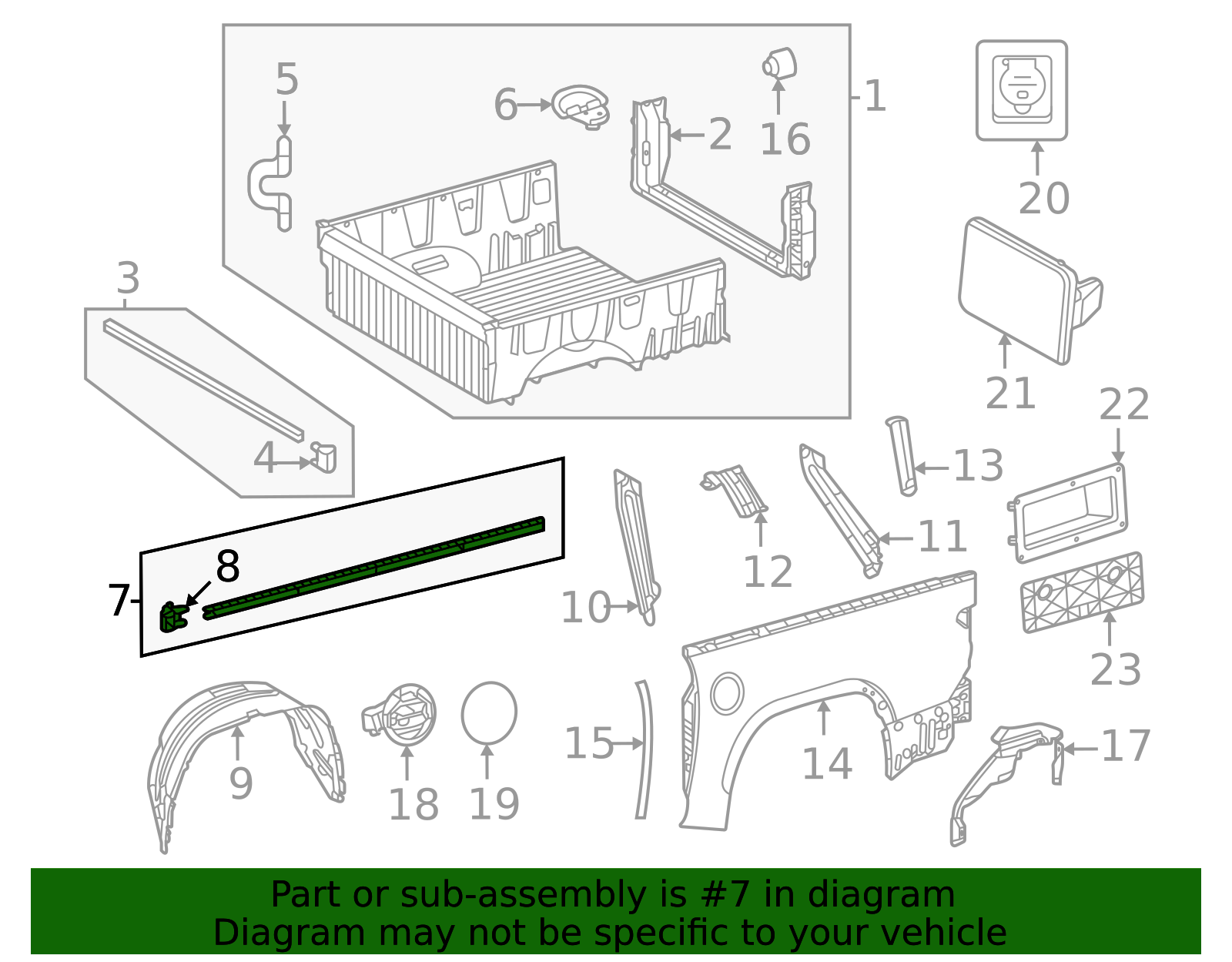 2024-2026 Toyota Tacoma 2024 Toyota Tacoma - Track Assembly 65335-AK010 ...