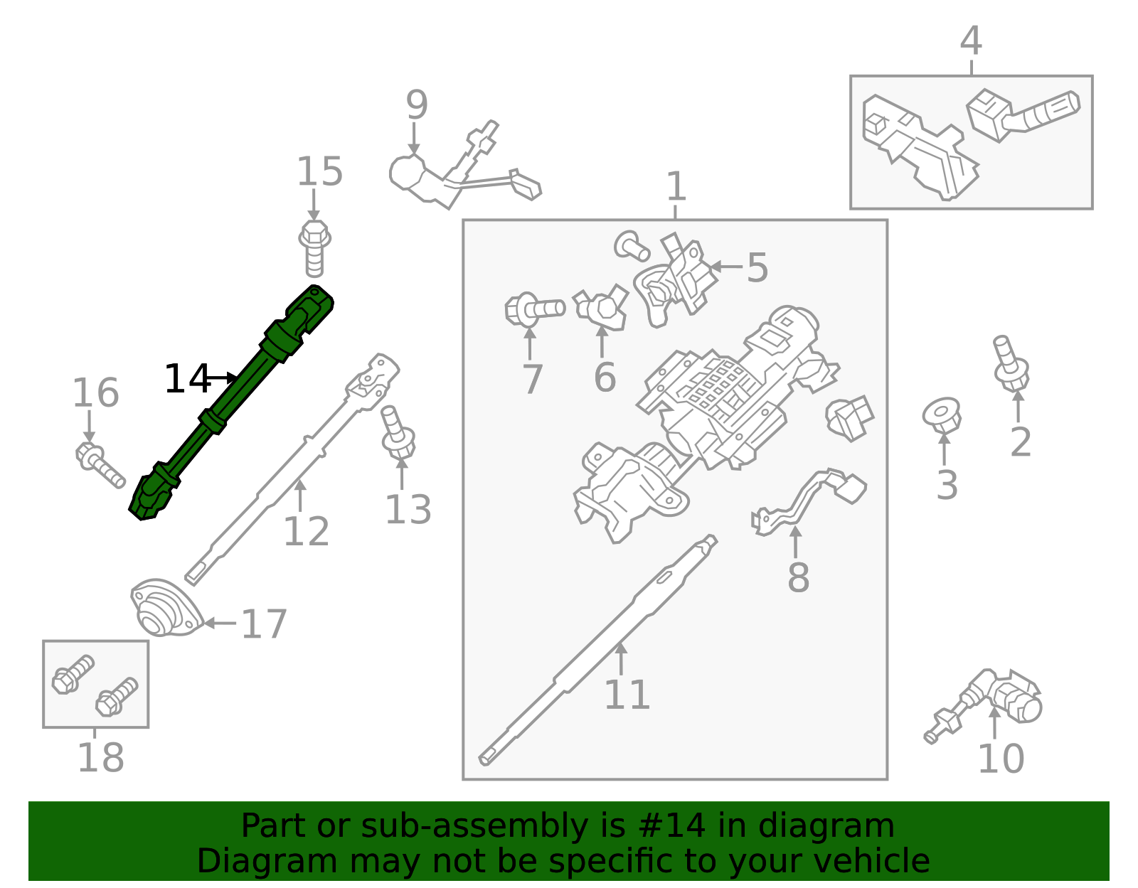 BL3Z-3B676-A - 2011-2014 Ford F-150 Lower Shaft Assembly | Dealer Auto ...