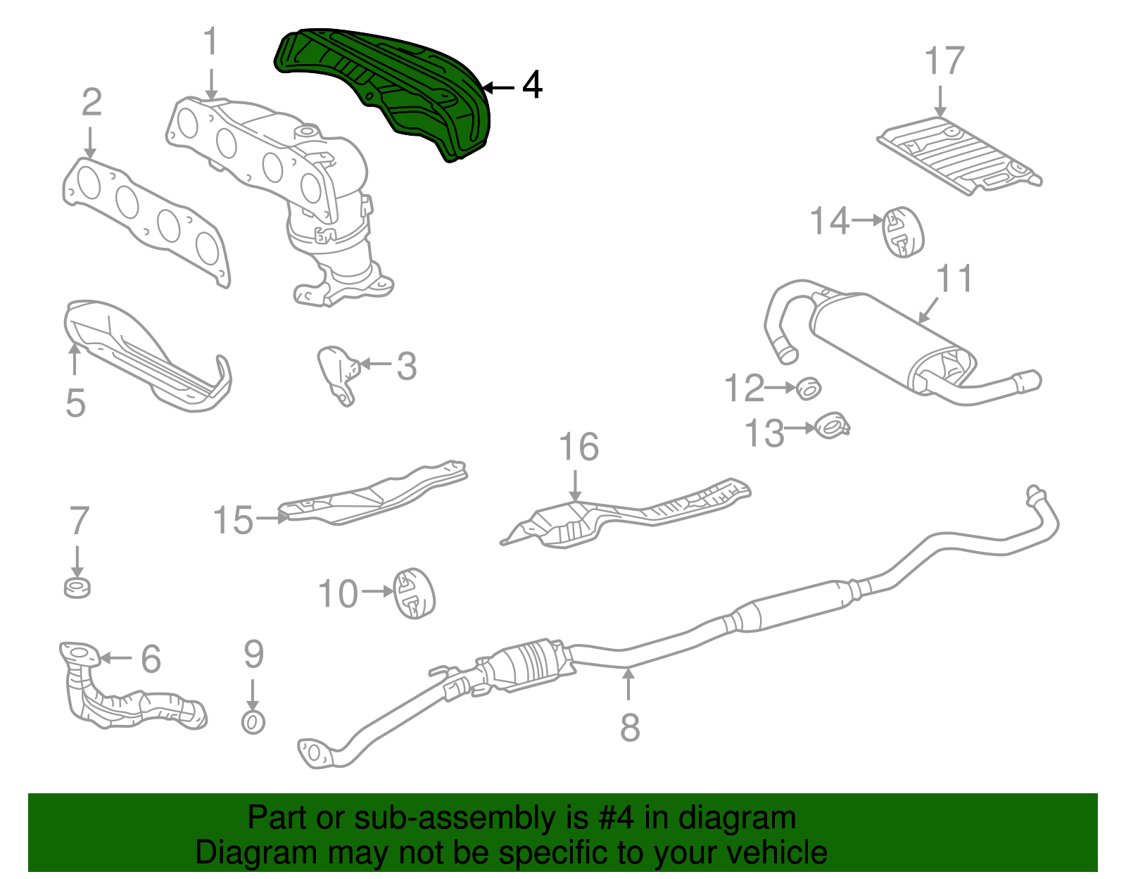 2003-2006 Pontiac Vibe Upper Shield 88971580 | Capital Chevy Parts