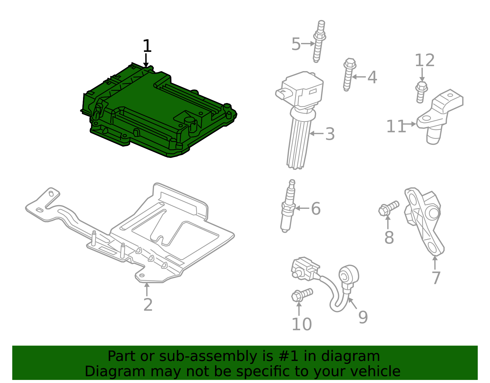 Genuine Ford Lincoln OEM PCM - Module Engine Control CV6Z12A650CANP ...