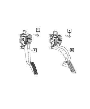 Accelerator Pedal for 2014-2023 Jeep Cherokee | OEM Mopar 68629410AA ...