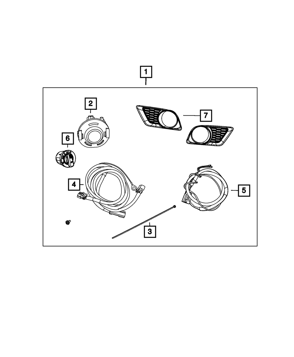 68259663AA - Fog Lamp Bezel, Left Mopar Parts Delivered