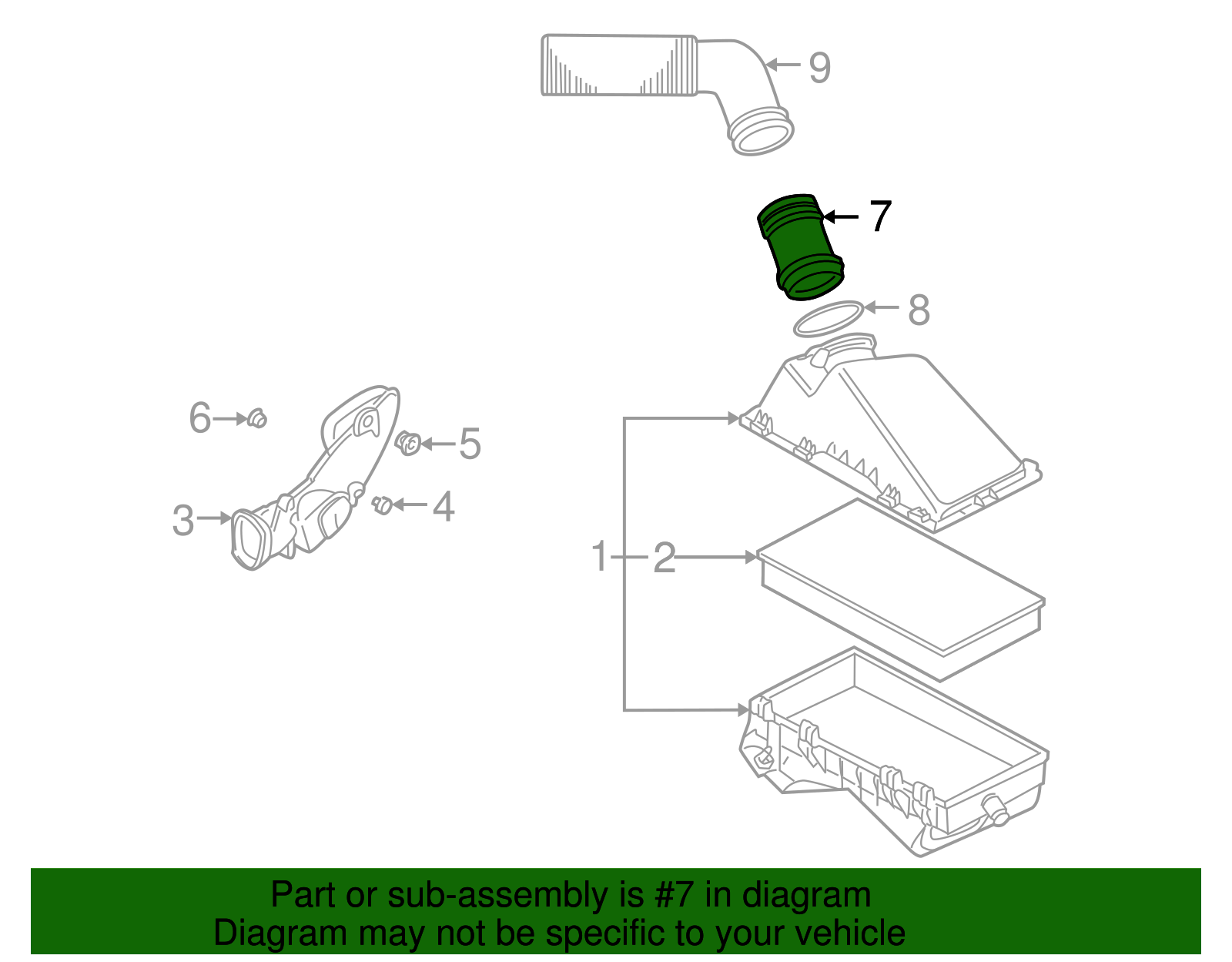 1999-2009 Volkswagen Mass Air Flow Sensor 06A-906-461-G | vwpartscenter