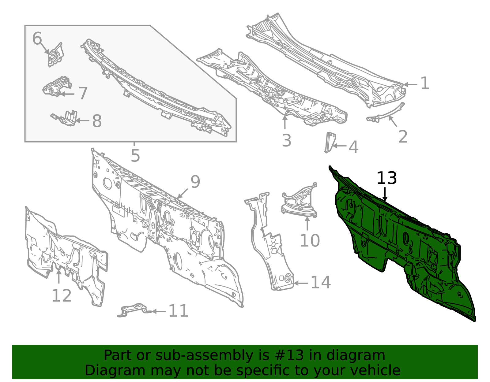 2021-2025 Toyota Sienna Engine Compartment Insulation 55210-08050 ...