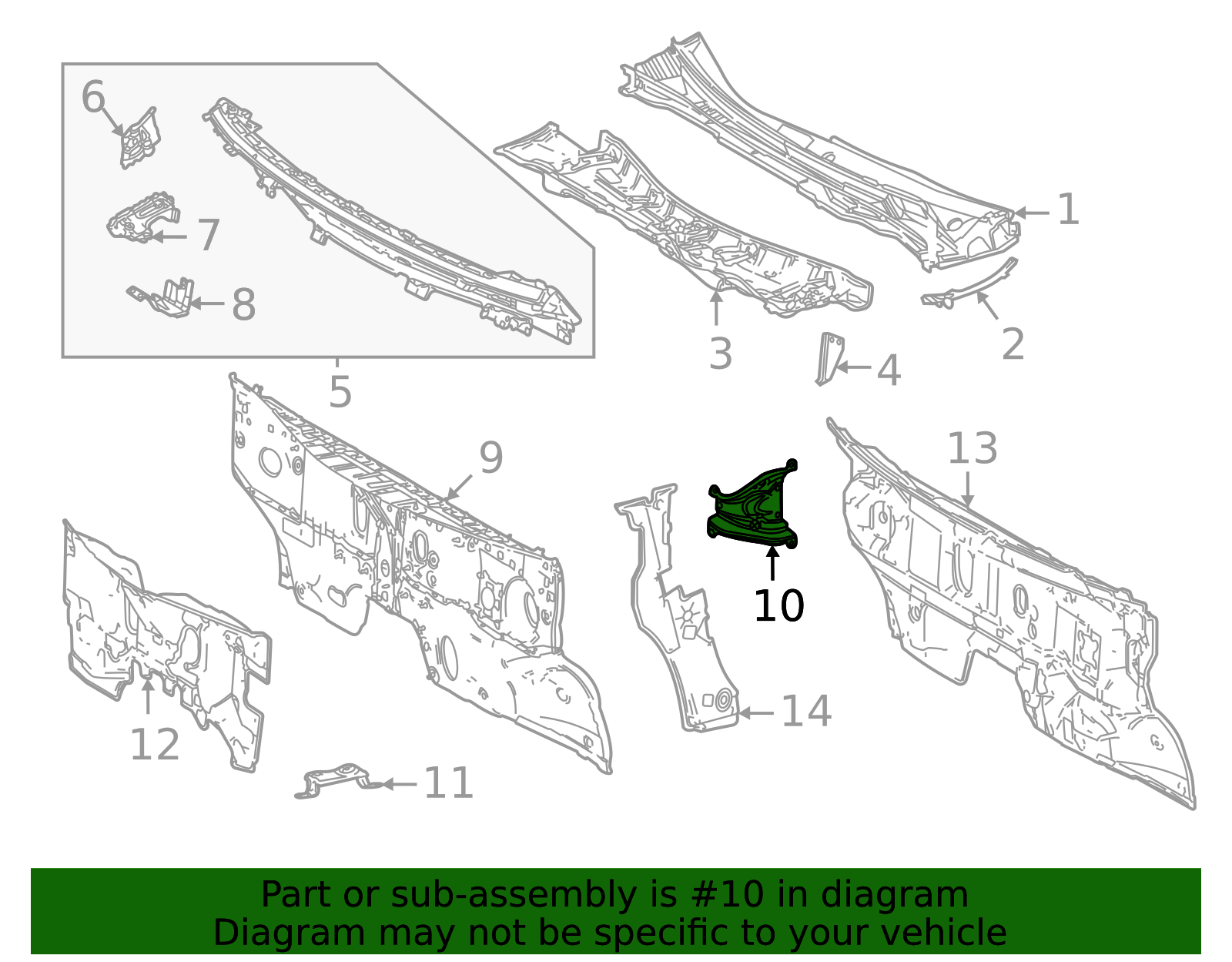 2021-2025 Toyota Sienna Dash Reinforced 55774-08020 | Toyota Parts Center