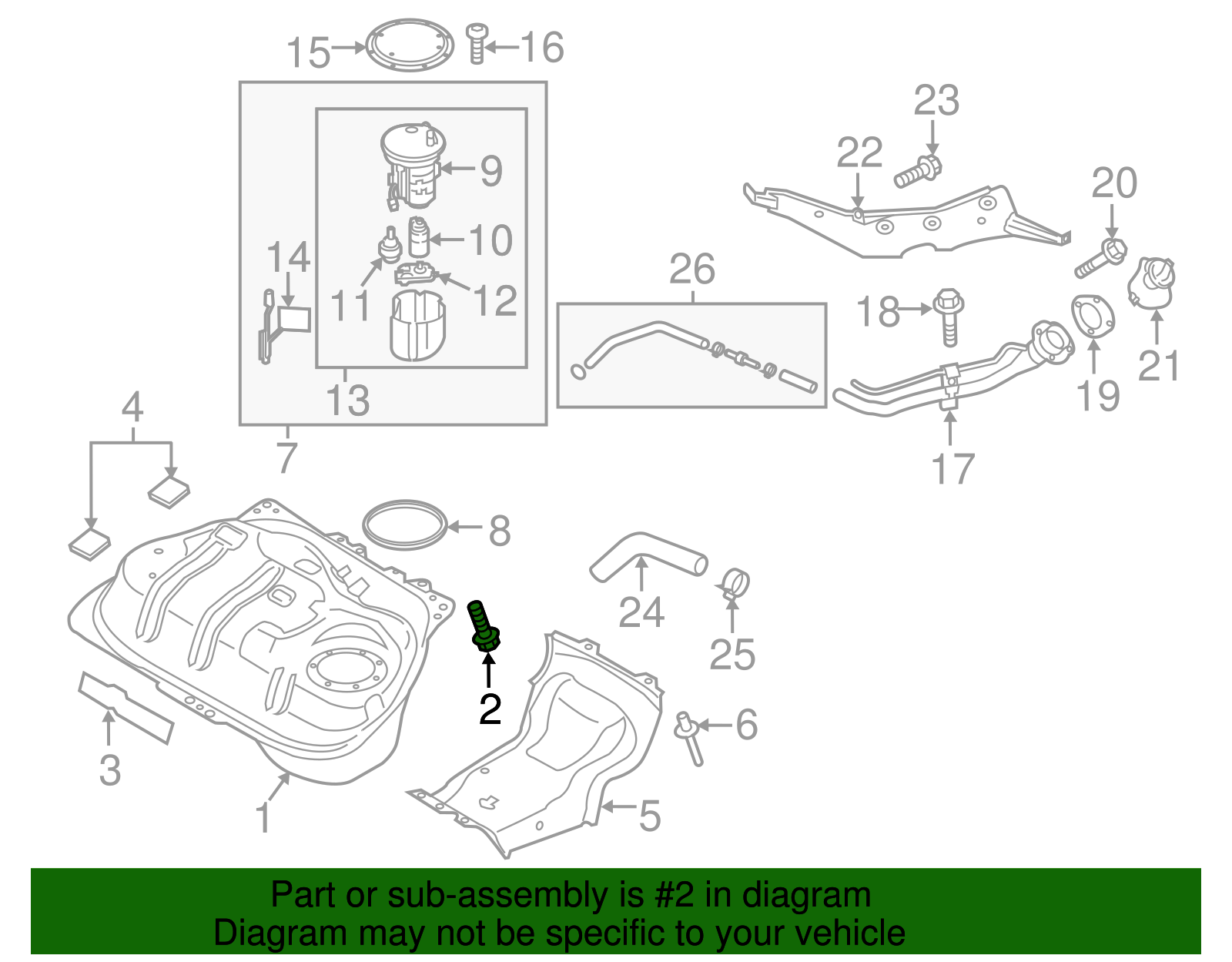 2016-2025 Mazda MX-5 Miata | Fuel Tank Bolt | N243-42-781A | Mazda ...