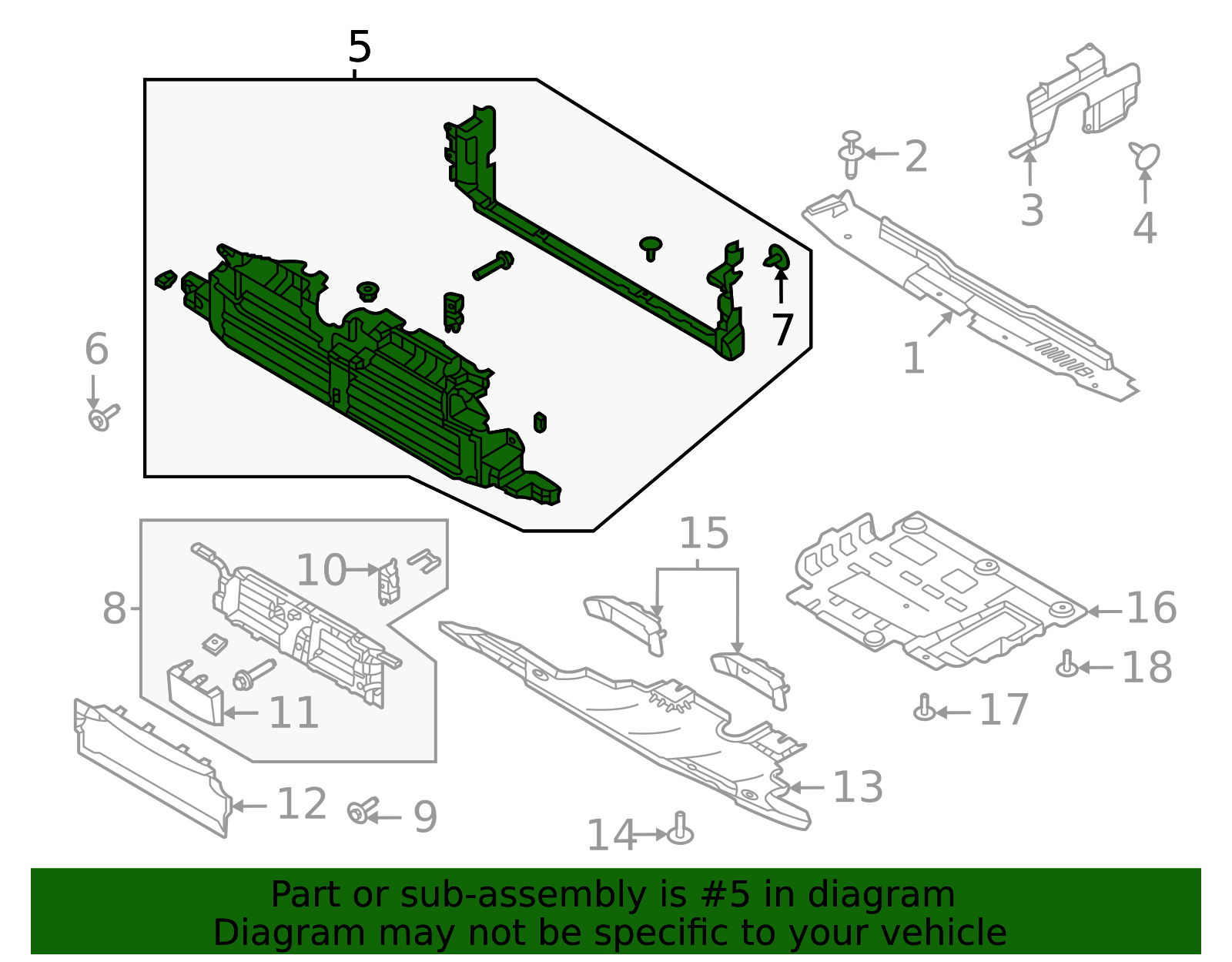 PB3Z-16138-B - Upper Shutter - 2024 Ford Bronco | Lasco Auto Parts