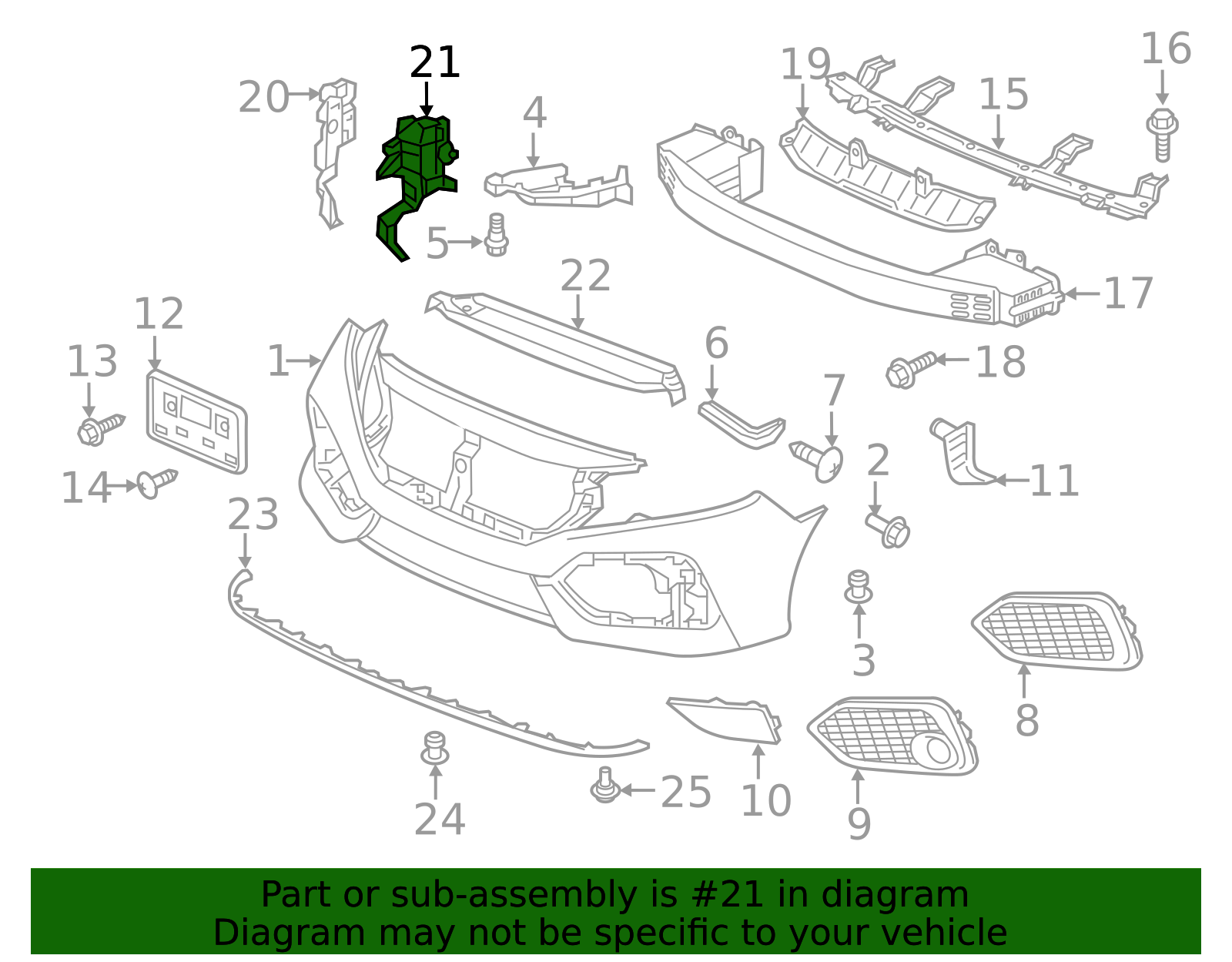 71206-TGG-A00 - Air Guide 2017-2020 Honda Civic | Honda Parts Online