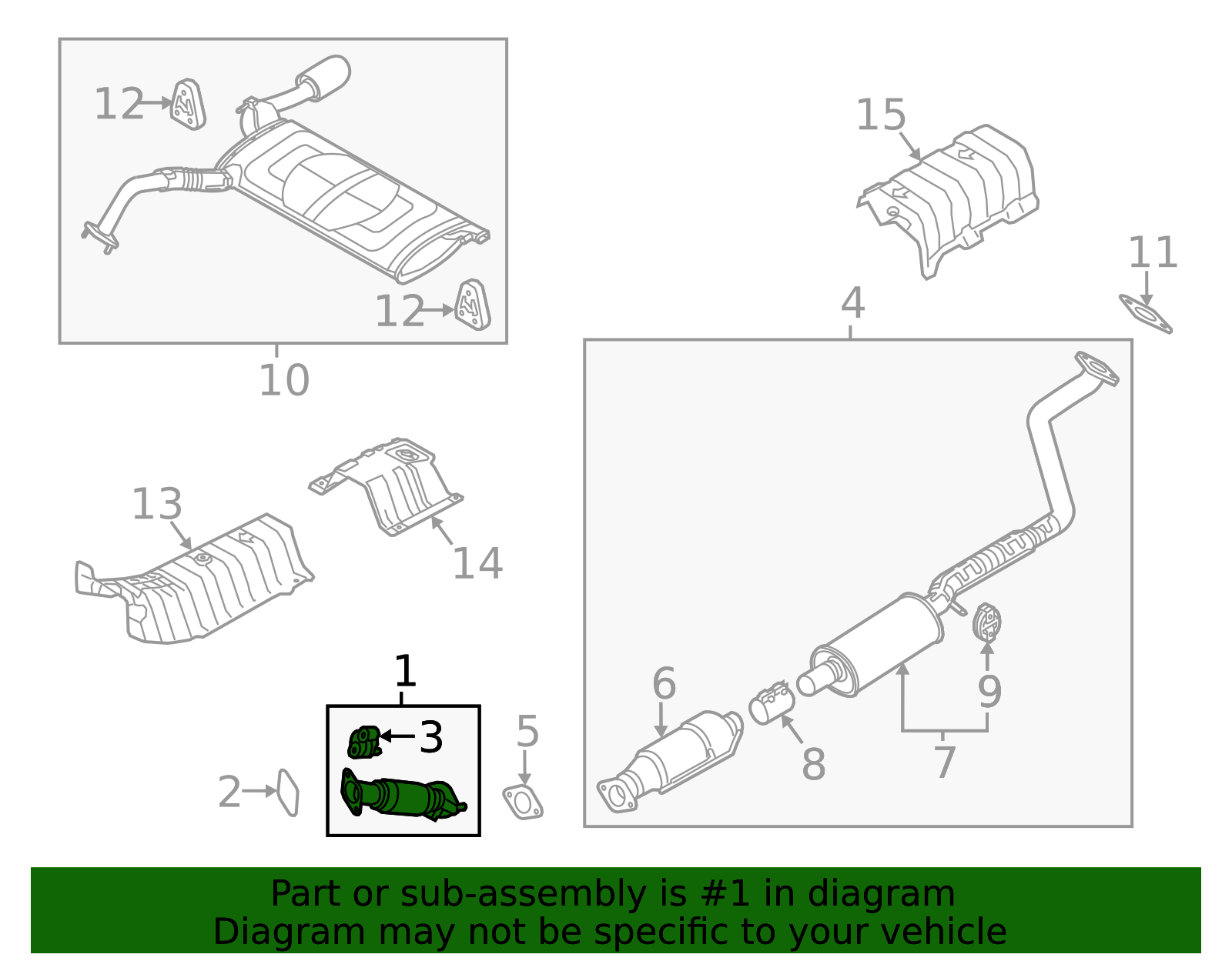 28610-A7300 - Exhaust Pipe 2013-2016 Kia Forte | Kia.Parts Store