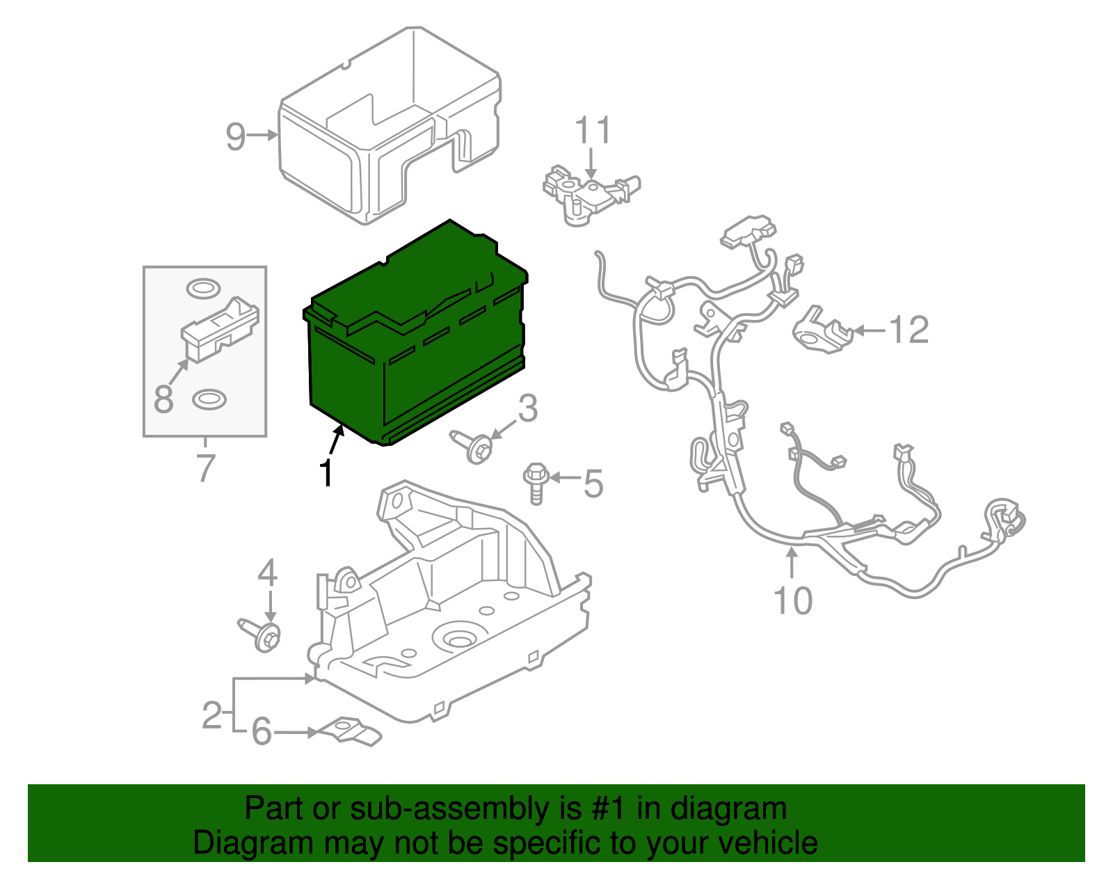 2018-2025 Ford Motorcraft™ Battery BAGM-49H8 | OEM Parts Online