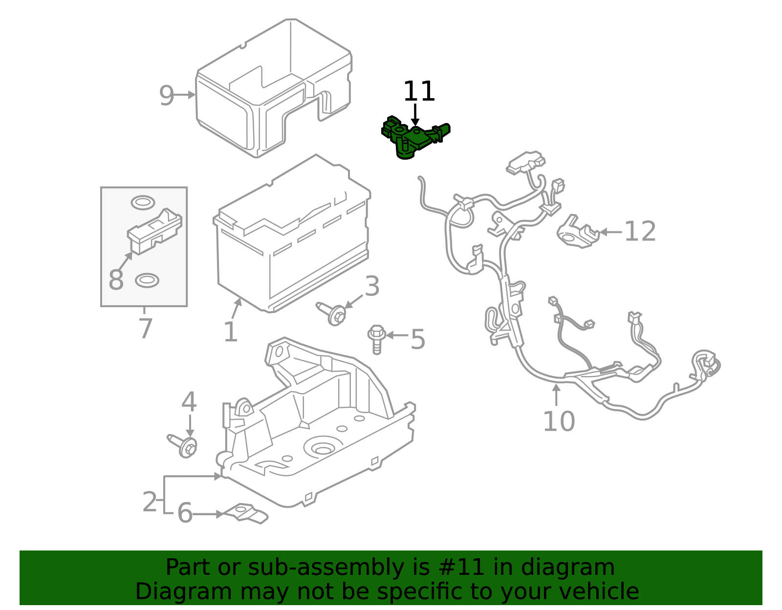 2018-2025 Ford Battery Cable Terminal End ml3z10c679b | TascaParts.com