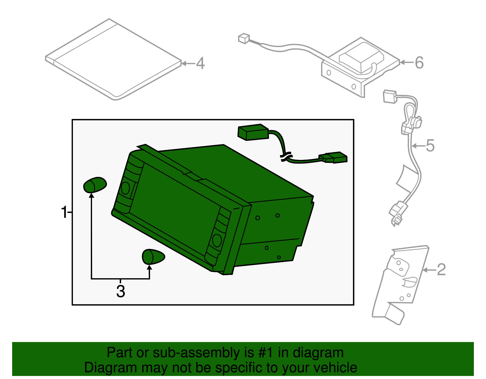 2012-2014 Subaru Impreza Display Unit 86271FG630 | Subaru Parts Guys