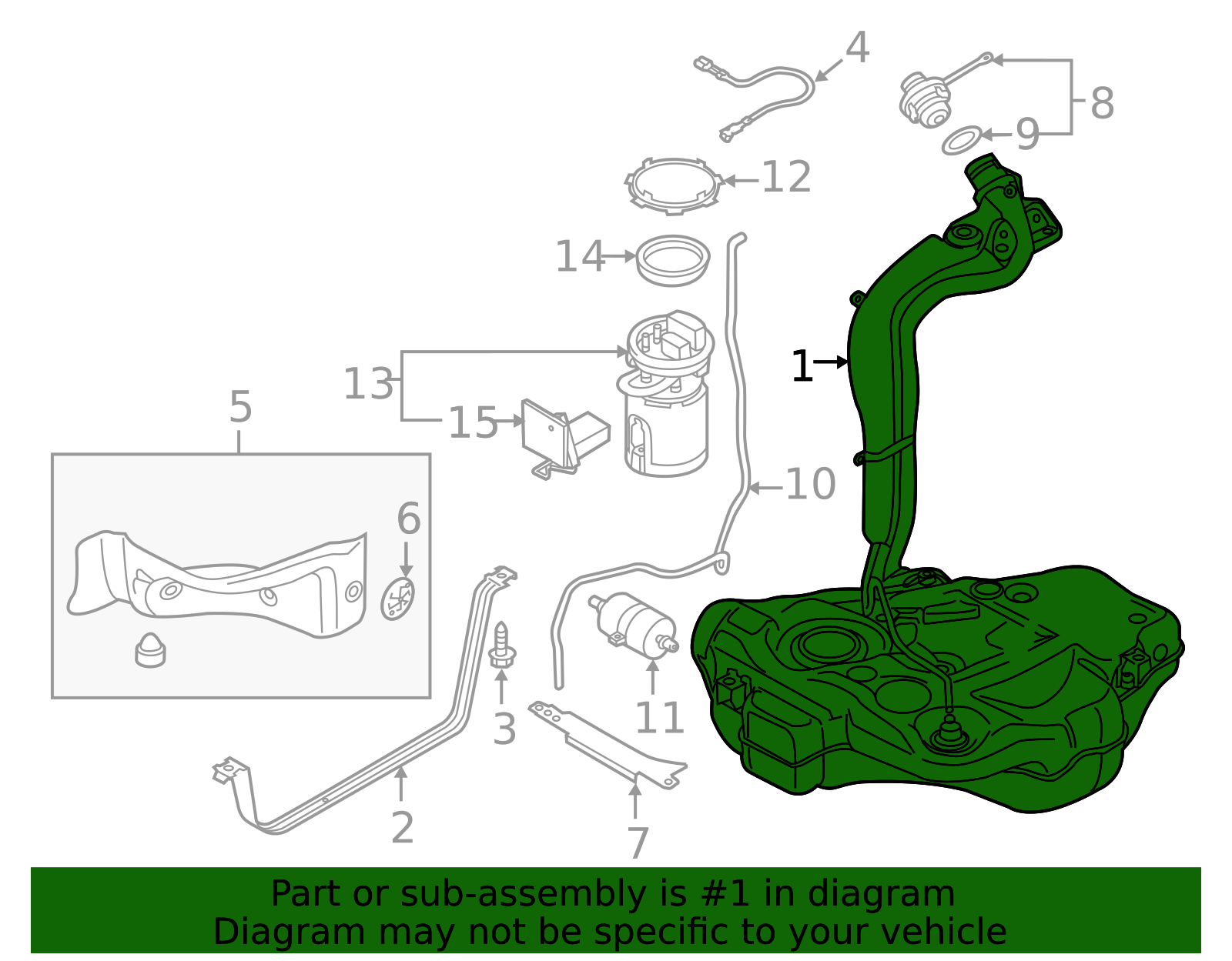 5C0-201-055-C - Fuel Tank 2012-2014 Volkswagen Beetle | Wolfsburg Parts ...