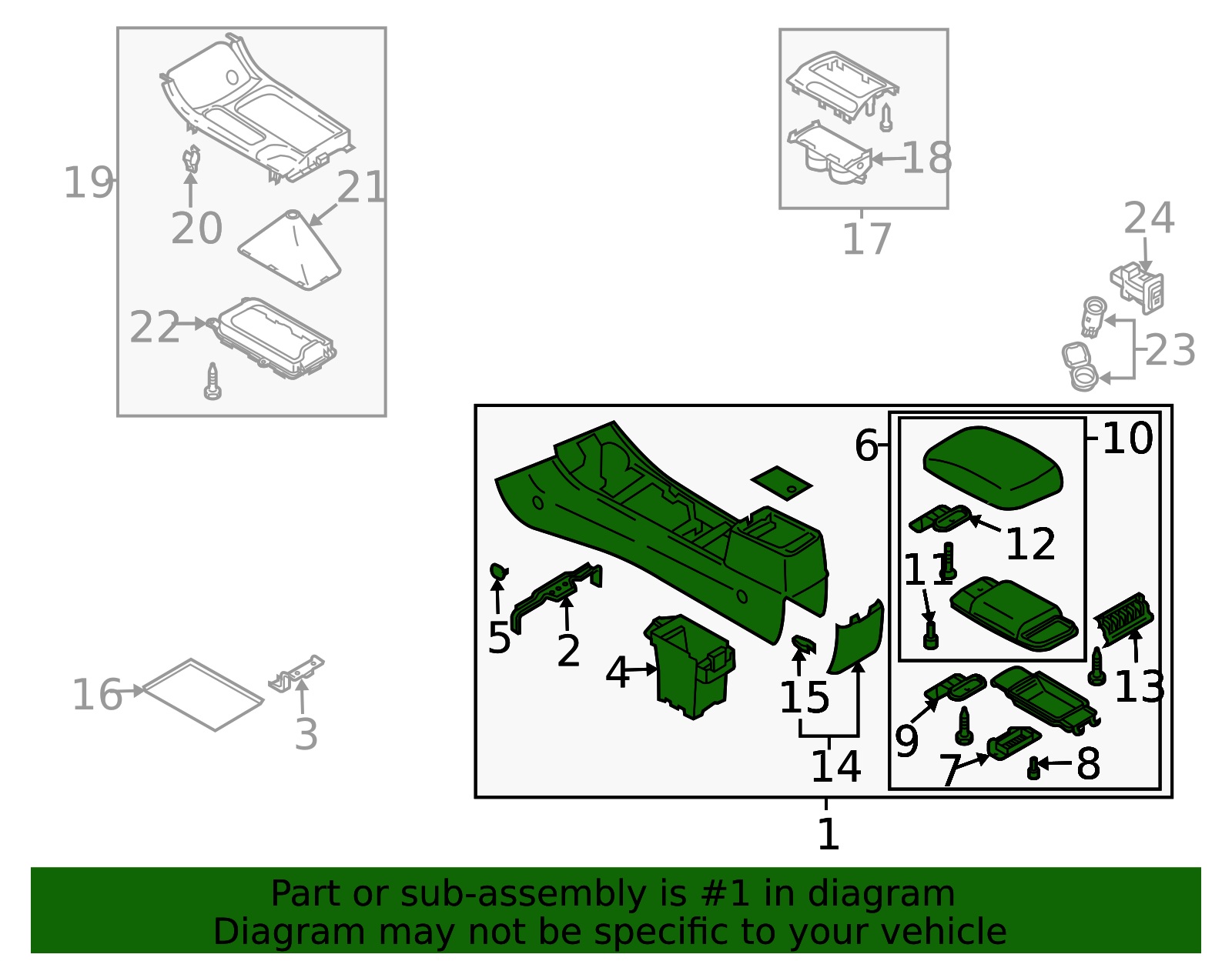 GK2E-64-420N-80 - High-Quality Console Assembly for 2003-2008 Mazda 6 ...