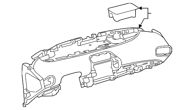Genuine Toyota Instrument Panel part# 55302-47131-C1 for 2017-2022 ...