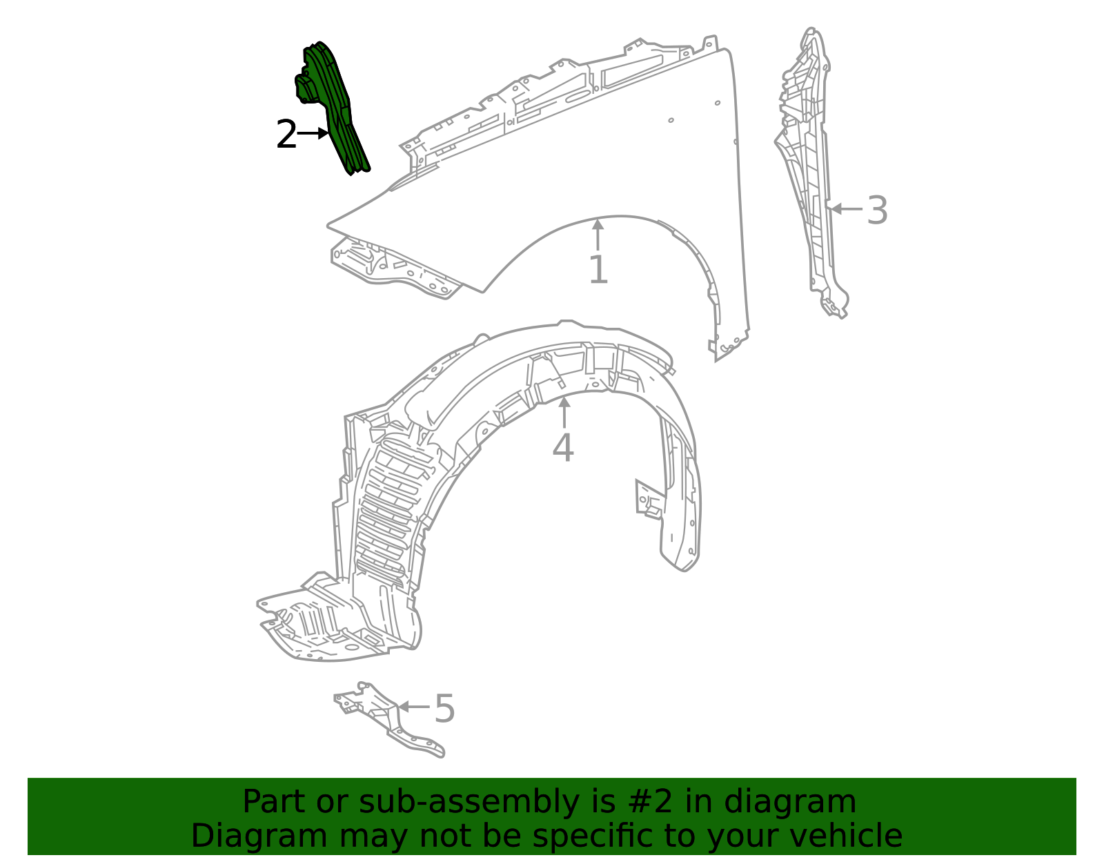 2016-2020 Toyota Mirai Upper Seal 53153-62010 | Toyota Parts Center