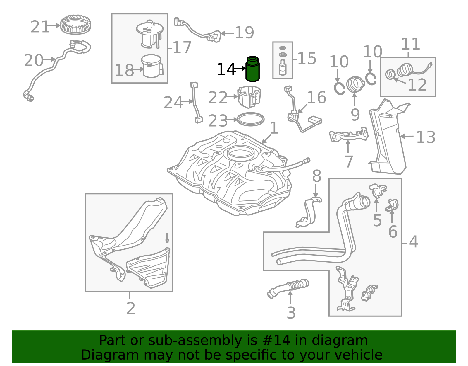2007-2008 Toyota Yaris Fuel Pump And Strainer Set 23220-21132 | Toyota ...