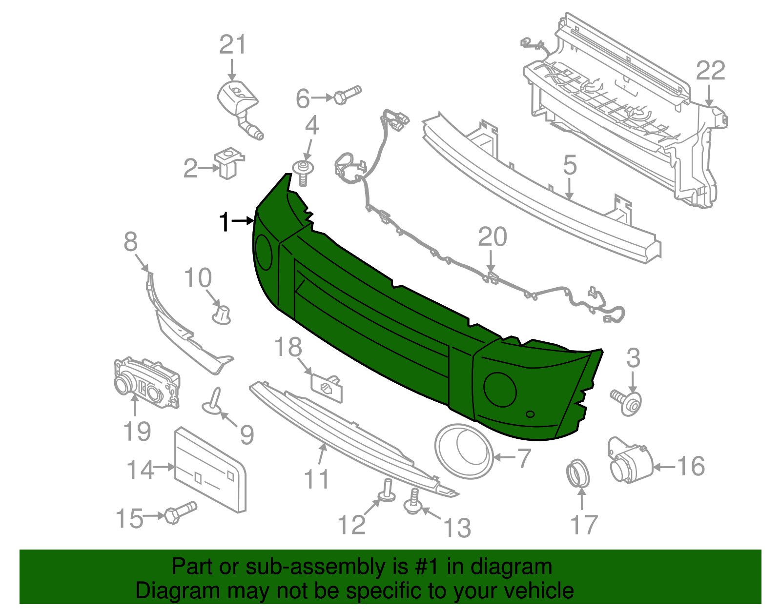 2015-2016 Land Rover LR4 Bumper Cover LR064193 | JaguarParts.com