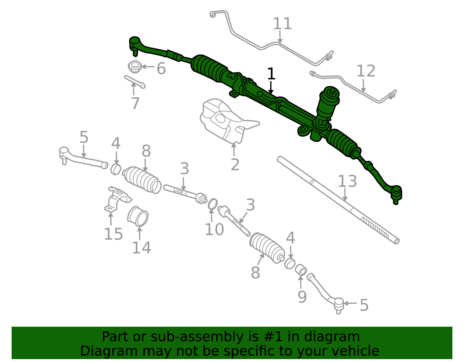 2006-2014 Kia Sedona Steering Gear 57700-4D800 | OEM Parts Online