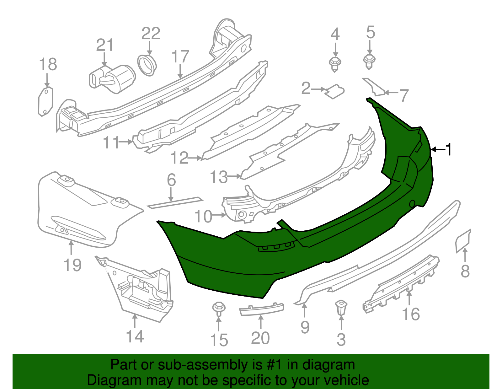 OEM BMW Bumper Cover Part# 51128048594 | BMW Parts Center