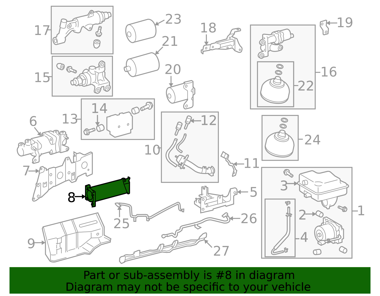 49130-60020 - Accumulator - 2008-2011 2013-2020 Lexus LX570 | My L Parts