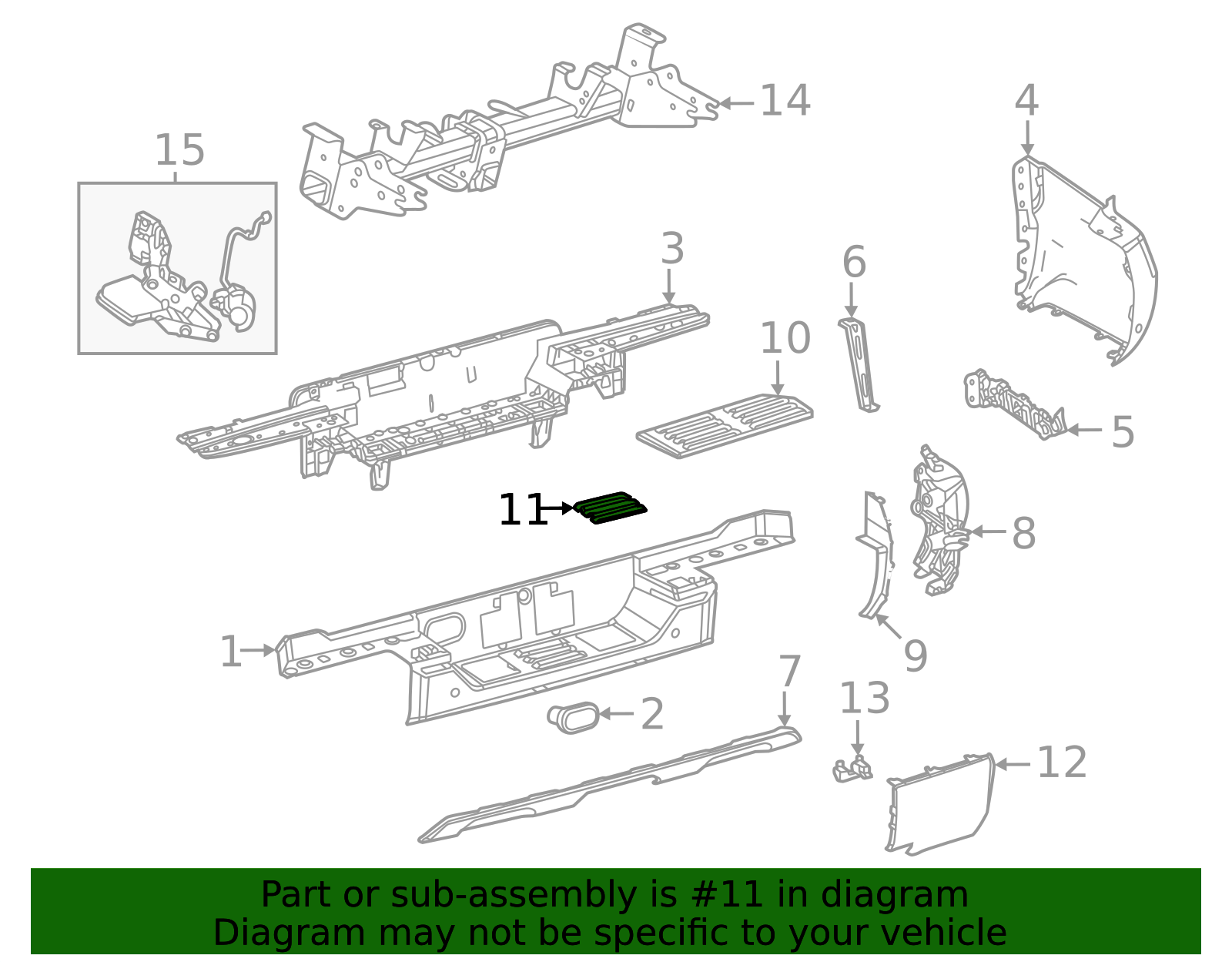 52156-0C050 - Step Pad 2022-2025 Toyota Tundra | Elmhurst Toyota Parts