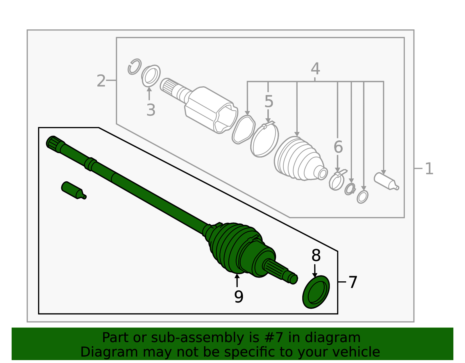 28391SJ020 - High-Quality CV Axle Assembly for 2019-2024 Subaru ...
