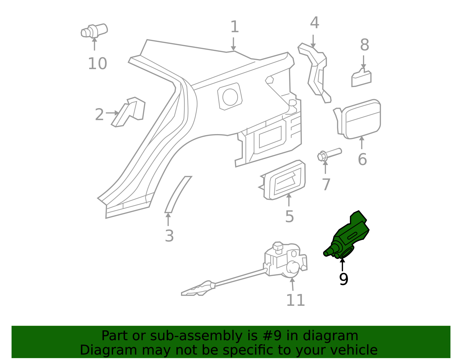 77030-06010 - Fuel Filler Door Lock Actuator 2007-2011 Toyota Camry ...