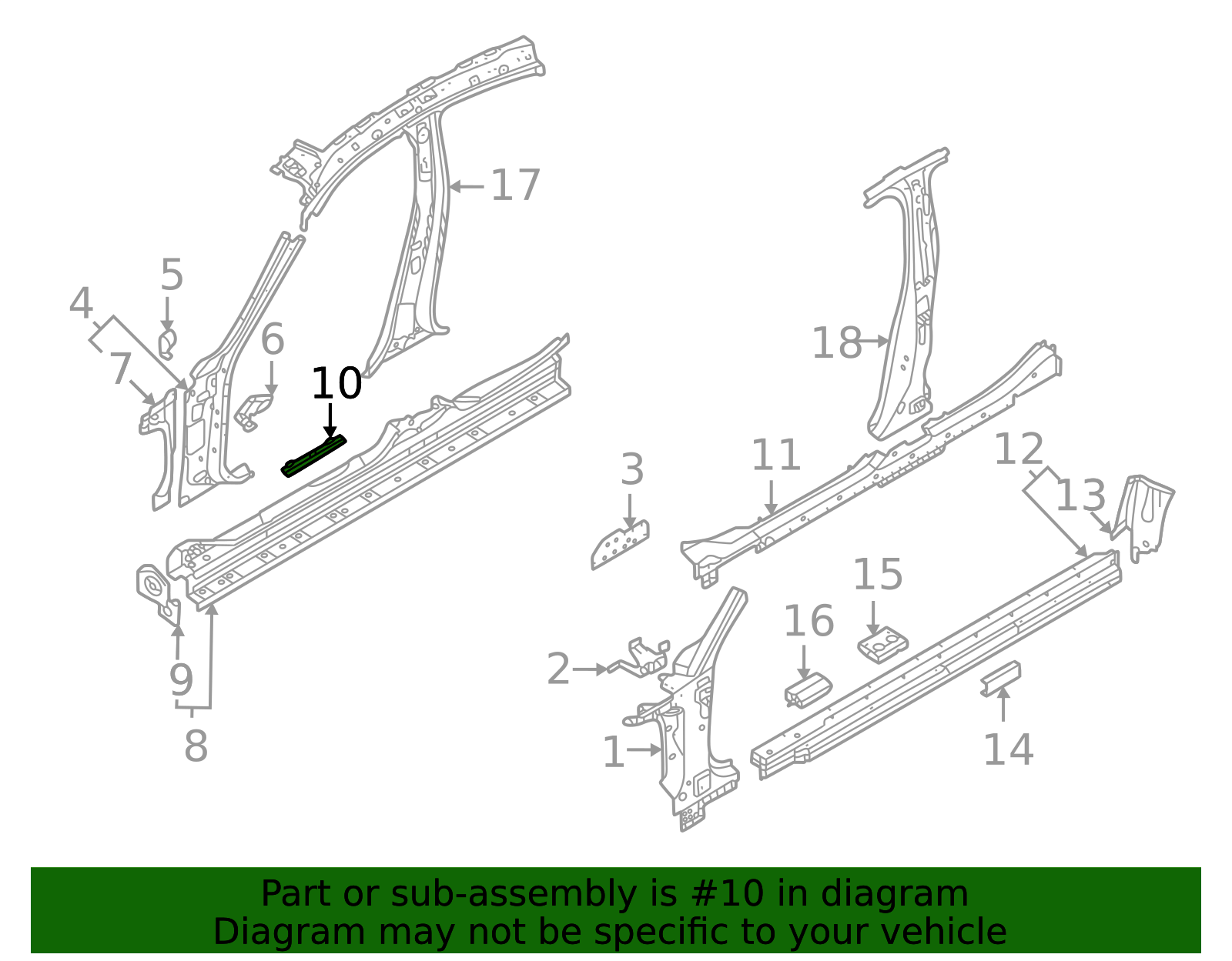 9J1-809-169-Y - High-Quality Floor Sill Bracket for 2022-2024 Audi e ...