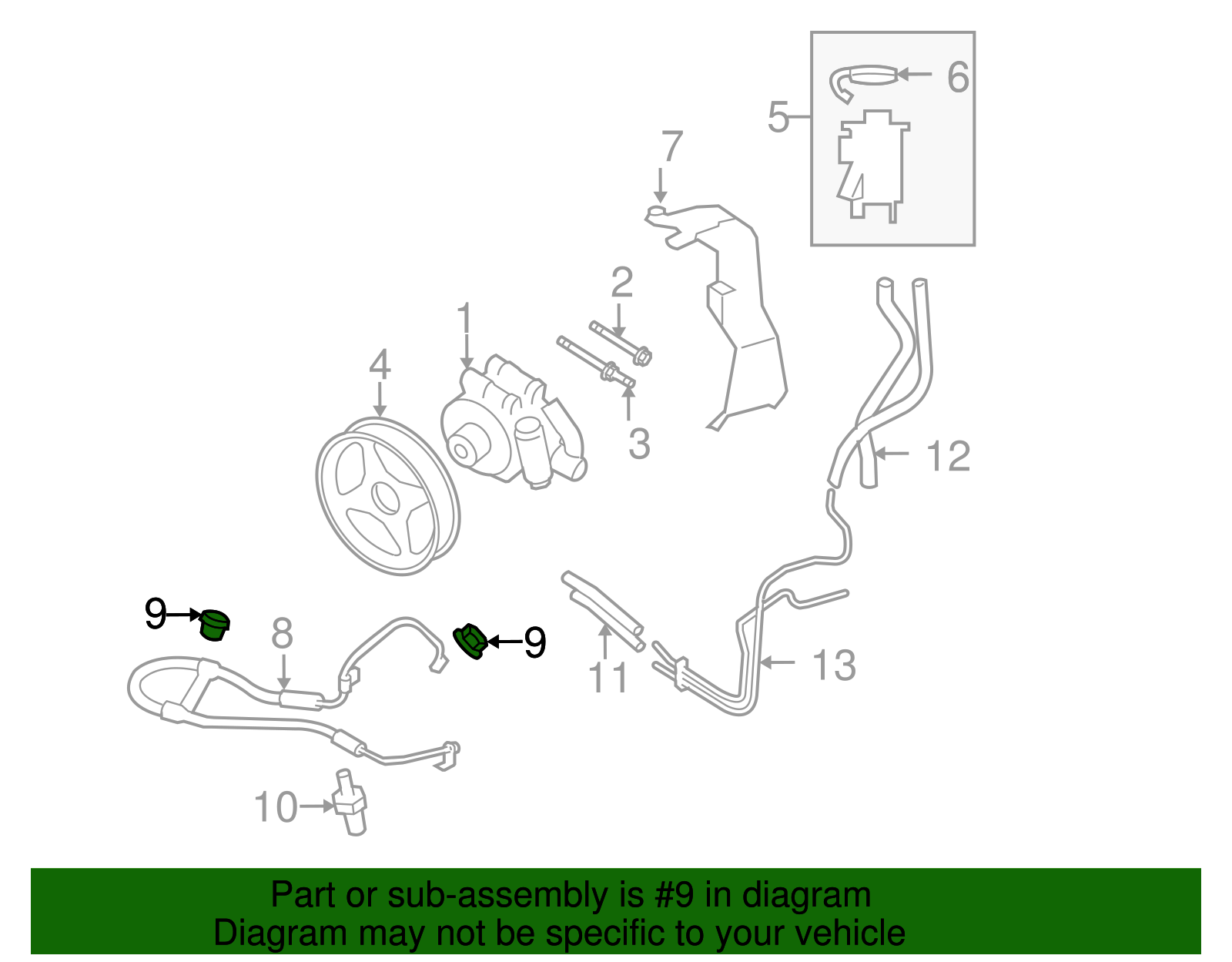 2006-2025 Ford Pressure Hose Connector 7C3Z-3F656-A | Ford OEM Parts Outlet