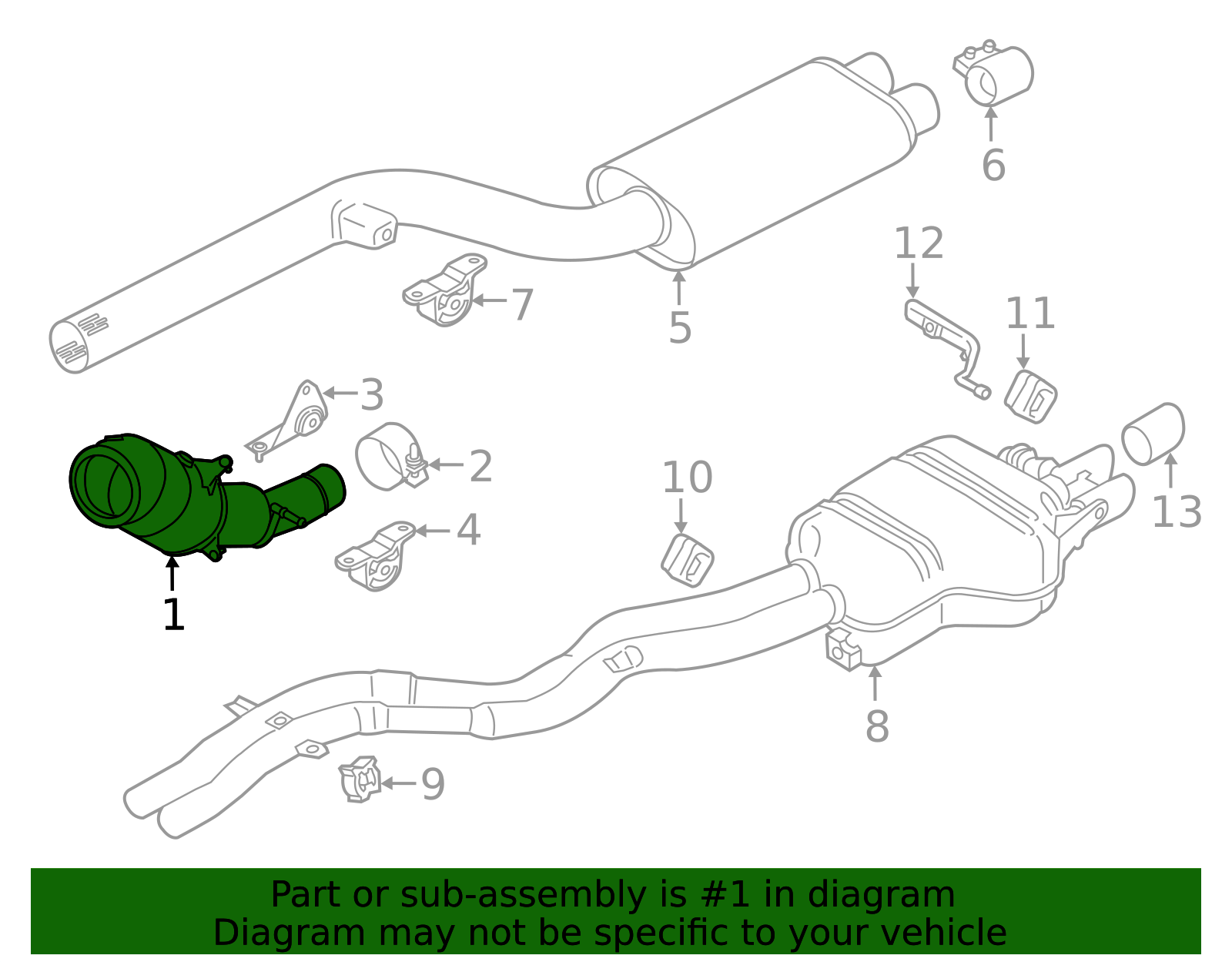 18-32-8-627-722 - Catalytic Converter 2013-2016 BMW Z4 | BMWPartsDirect.com